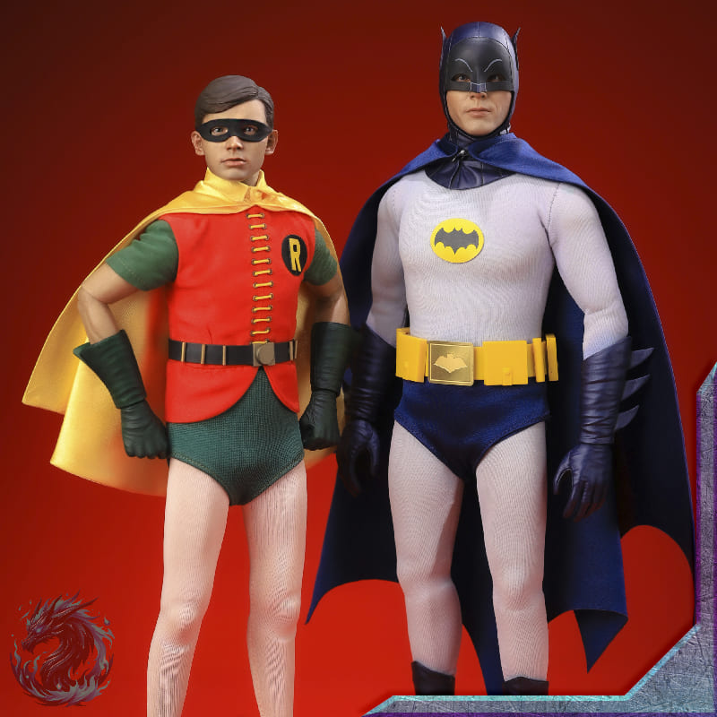 Action Figure Batman e Robin Clássico TV Universogeeky